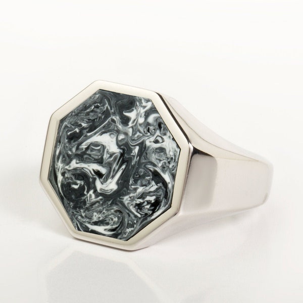 Meteorite Ring - Etsy