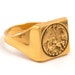 Solid Gold Signet Ring Men: Sovereign Crest, Coat of Arms - Etsy