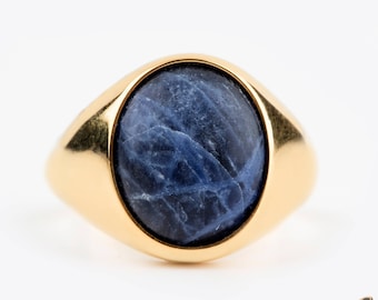 Blue Stone Ring - Etsy