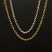 18k Solid Gold Rolo Chain Necklace: Yellow Gold Round Link - Etsy