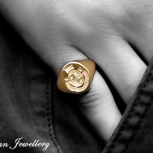 Custom Signet Ring - Etsy