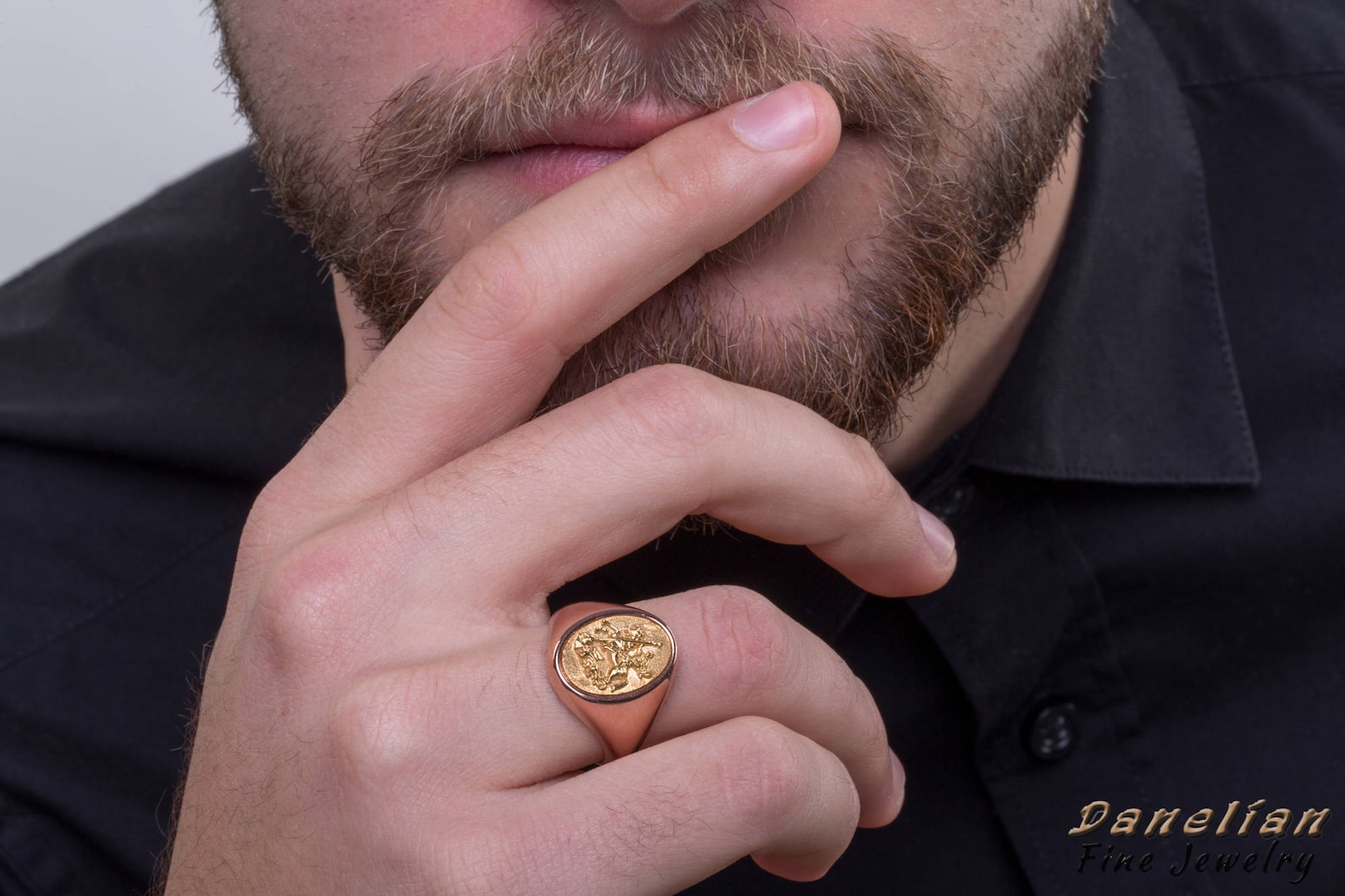 Signet Ring Men Knight Ring Sovereign Ring Pinky Ring Man - Etsy