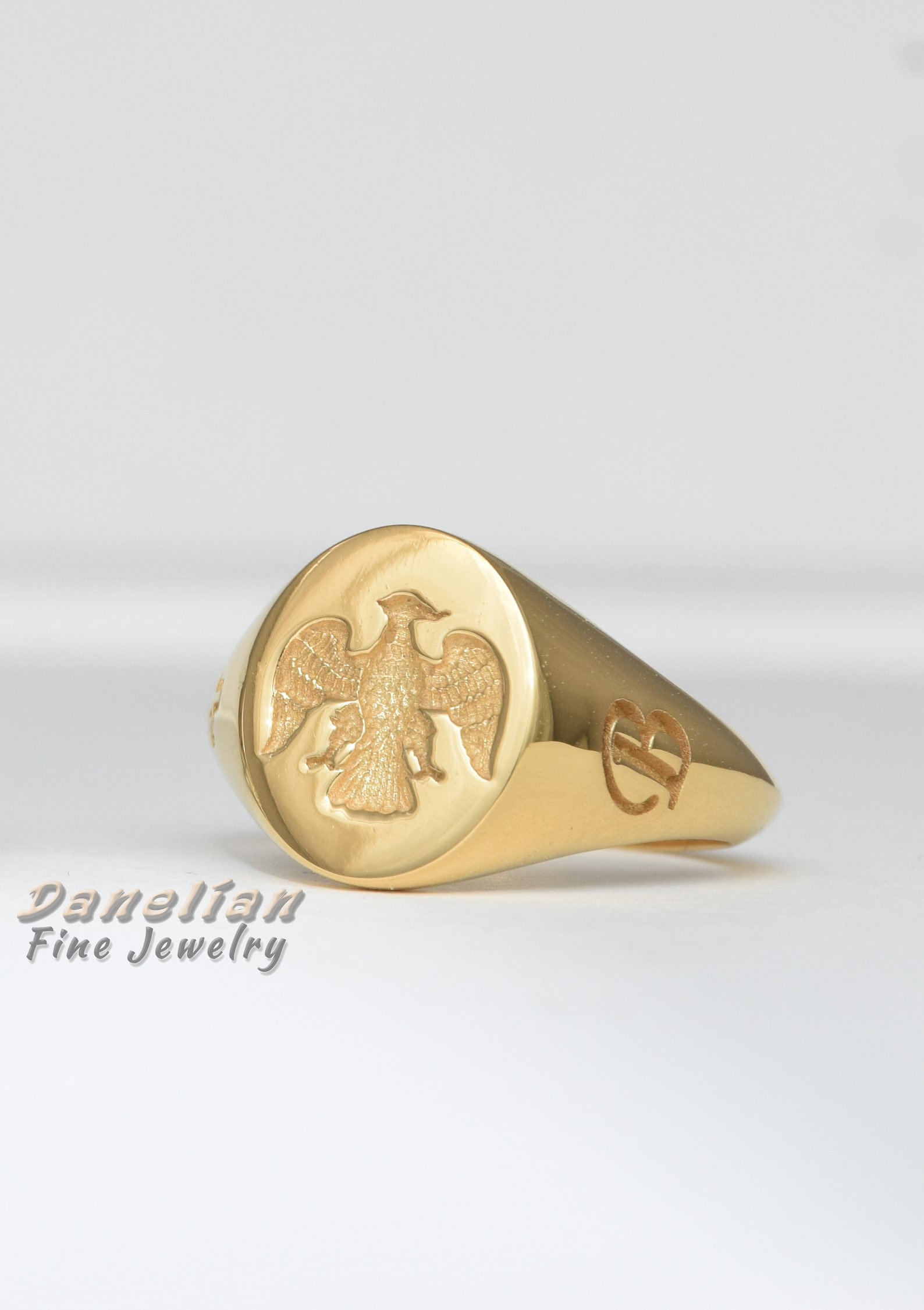 Gold Signet Ring Gold Pinky Ring Solid Gold Signet Custom - Etsy