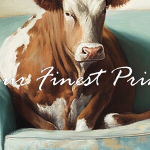 Vintage Cow Print | Neutral Country Wall Art | Cow Art | Rustic Farmhouse Decor | Antique ...