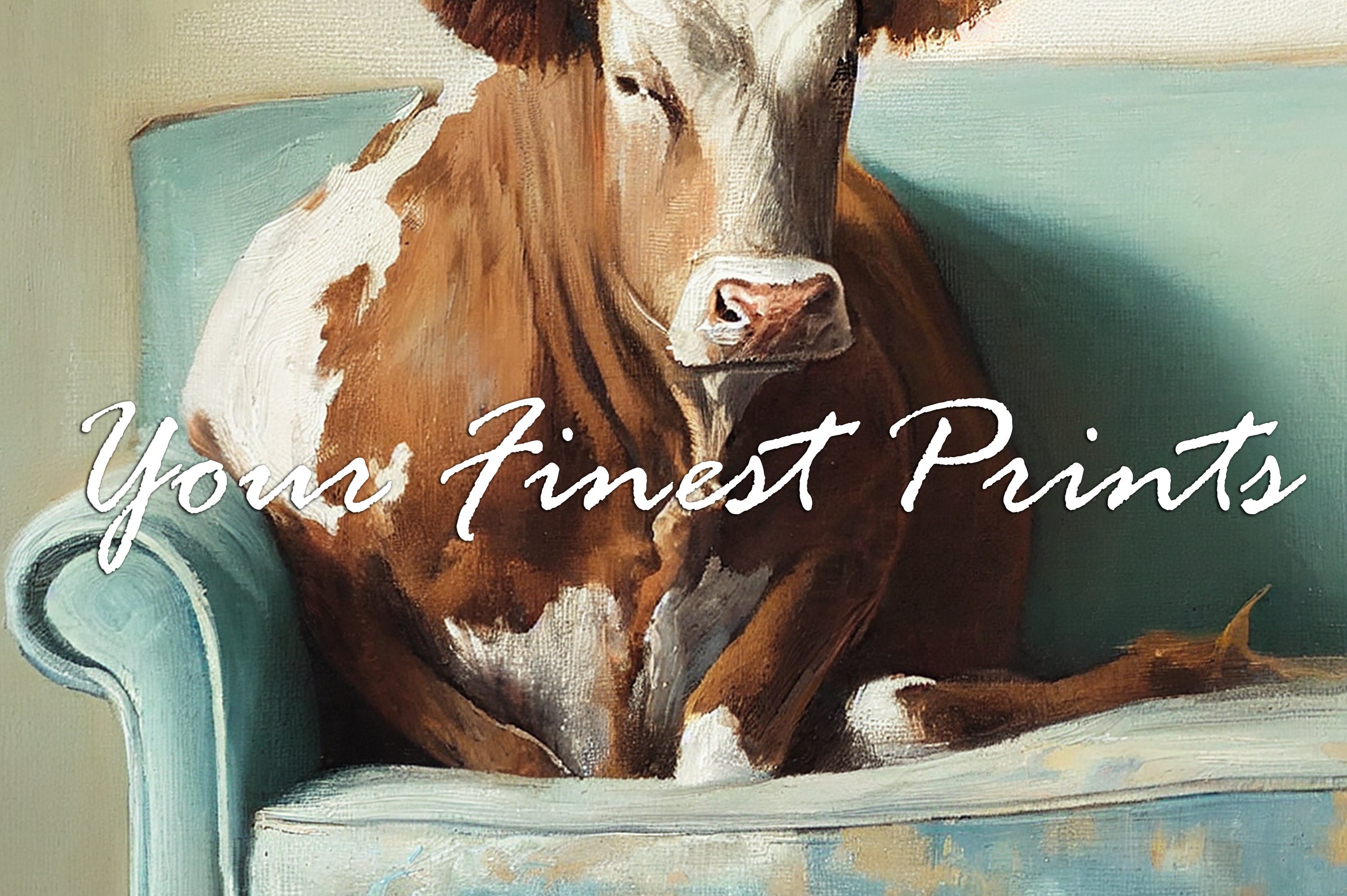 Vintage Cow Print Neutral Country Wall Art Cow Art - Etsy Canada