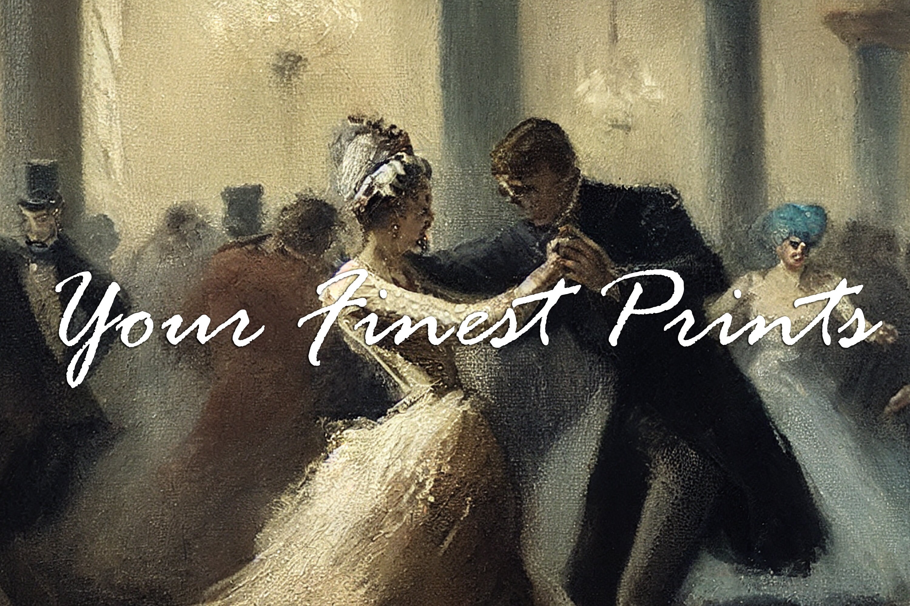 Vintage Masquerade Ball Painting Antique Living Room Art - Etsy