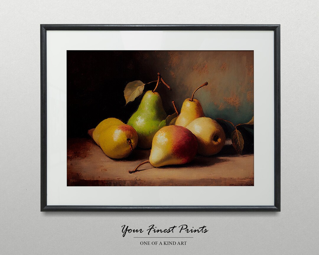 Vintage Kitchen Still Life Painting | Farmhouse Print | Oil Painting ...