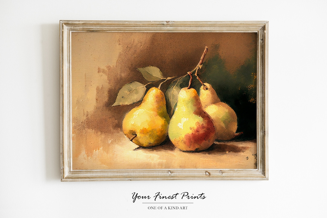 Vintage Kitchen Still Life Painting Farmhouse Print Oil Painting Print ...