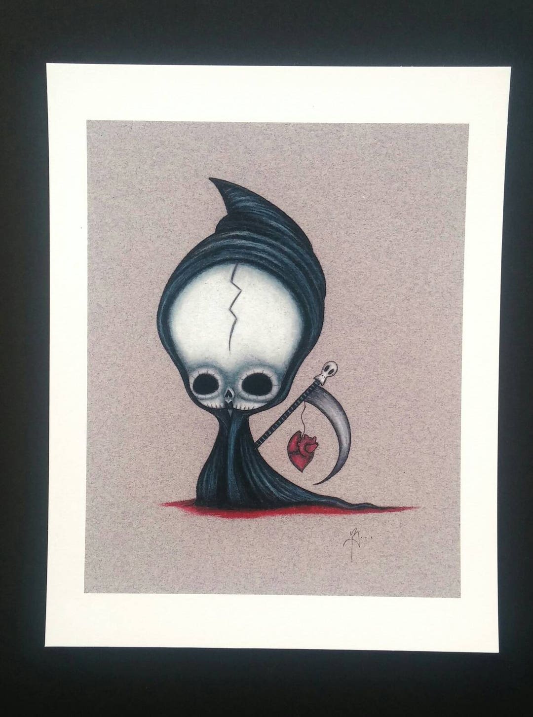 Grim Reaper Print - Pop Surrealism Art- Limited Edition Giclee Fine Art ...
