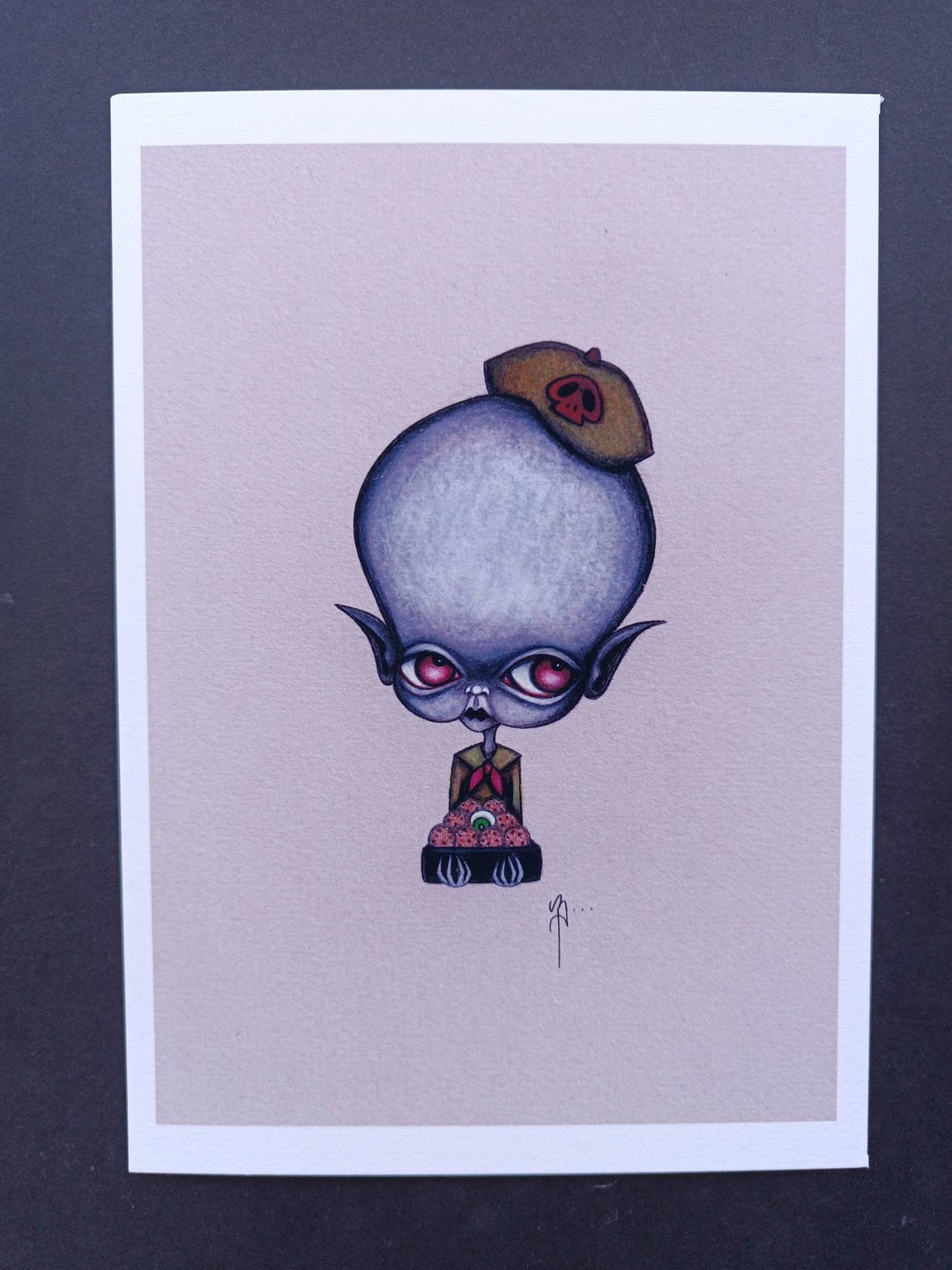 Ghoul Scout Print Creepy Cute Art Girl Scout Art Monster Art Spooky ...