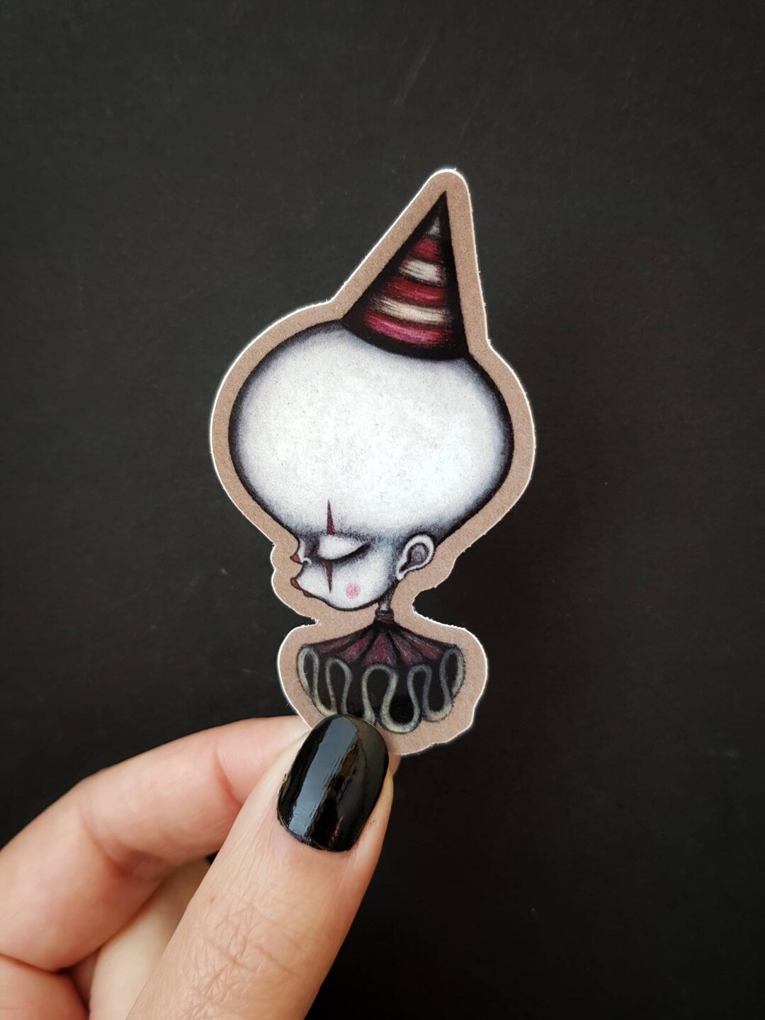 Night Circus, Clown Vinyl Sticker- Clown Art- Circus Stickers- Clown ...