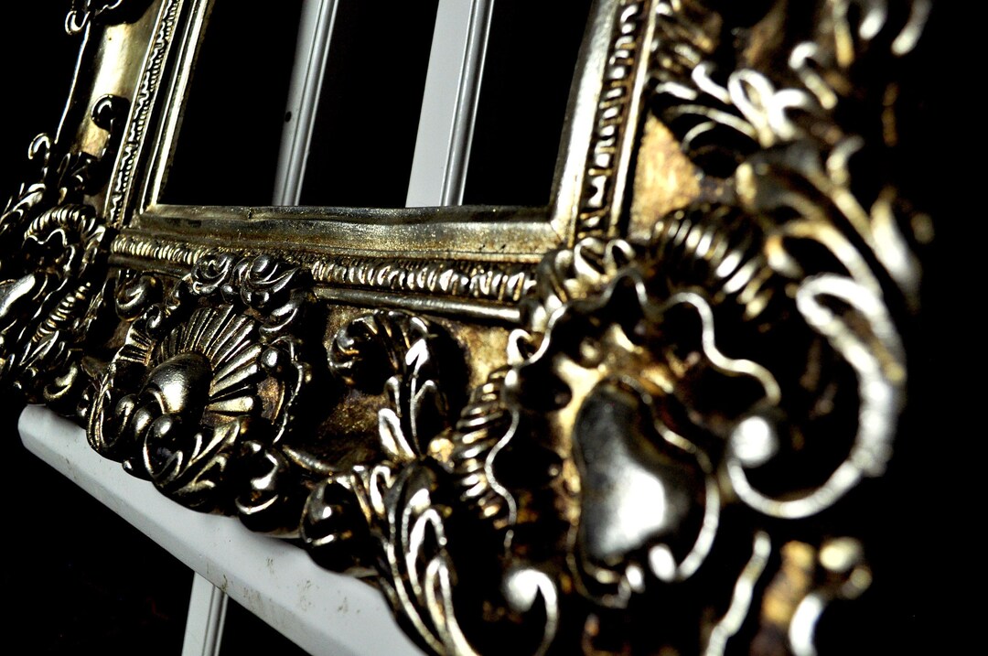 Vintage Gold Frame for Wall Art | Elegant Rococo Style Faded Gold Frame ...