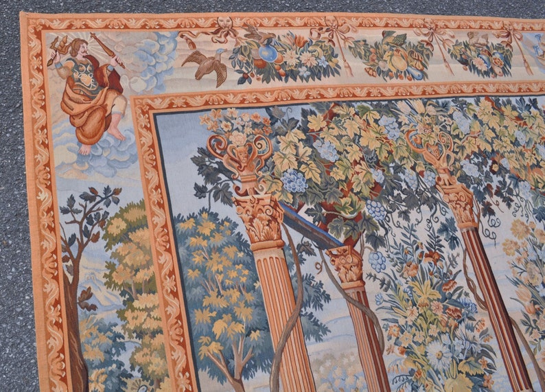 Handwoven European Pergola Wall Tapestry | Hand Crafted Verdure ...