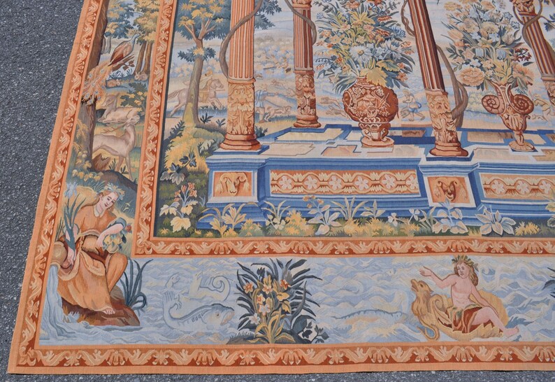 Handwoven European Pergola Wall Tapestry | Hand Crafted Verdure ...