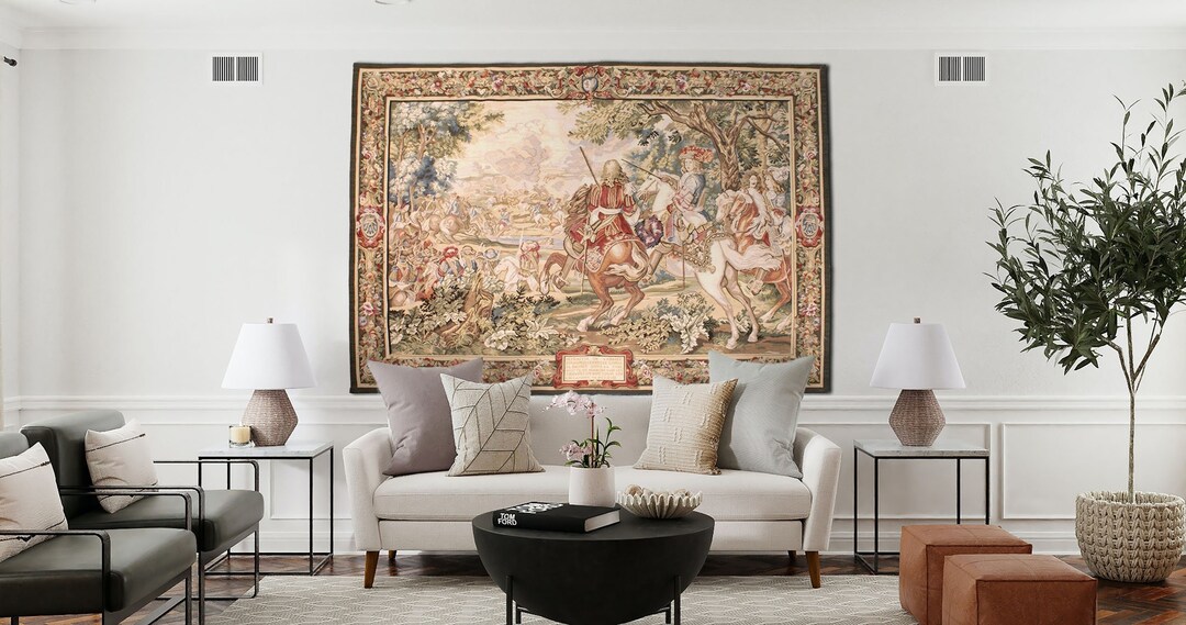 Vintage Wall Art | Hand Woven Flemish Tapestry | French Aubusson ...