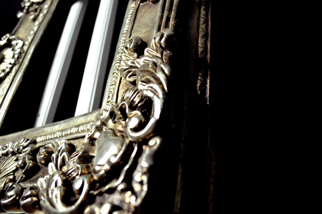 Vintage Gold Frame for Wall Art | Elegant Rococo Style Faded Gold Frame ...