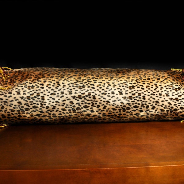 Leopard Bolster Pillow - Etsy