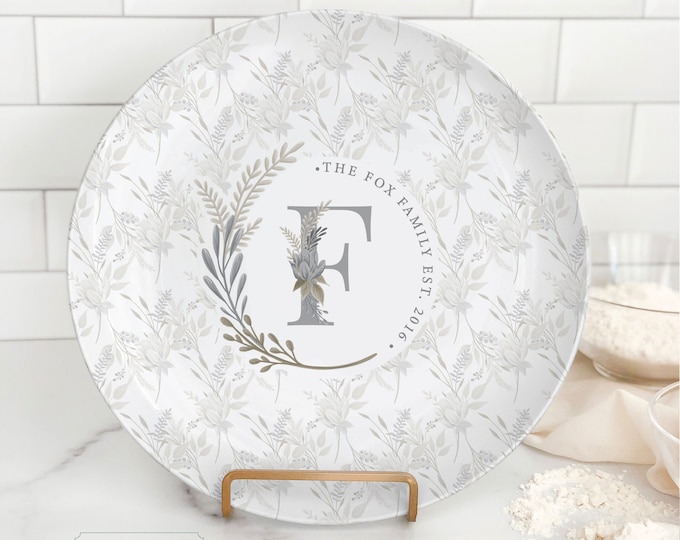 Personalized Wedding Plate, Mr & Mrs Serving Platter, Bride and Groom ...