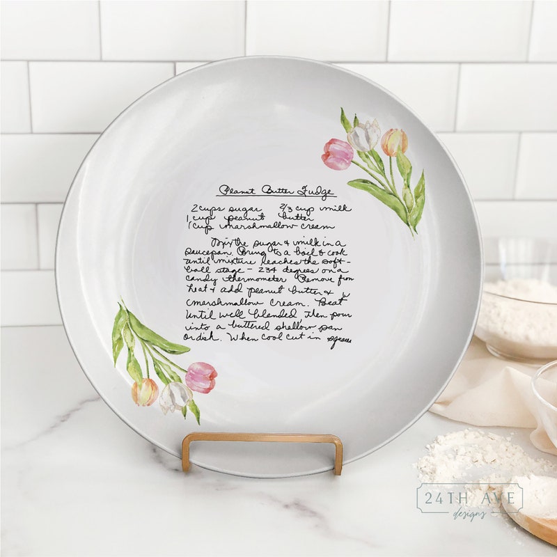 Recipe Plate - Etsy