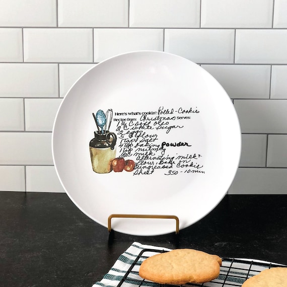 Handwritten Recipe Plate Recipe Plate Family Recipe Plate | Etsy
