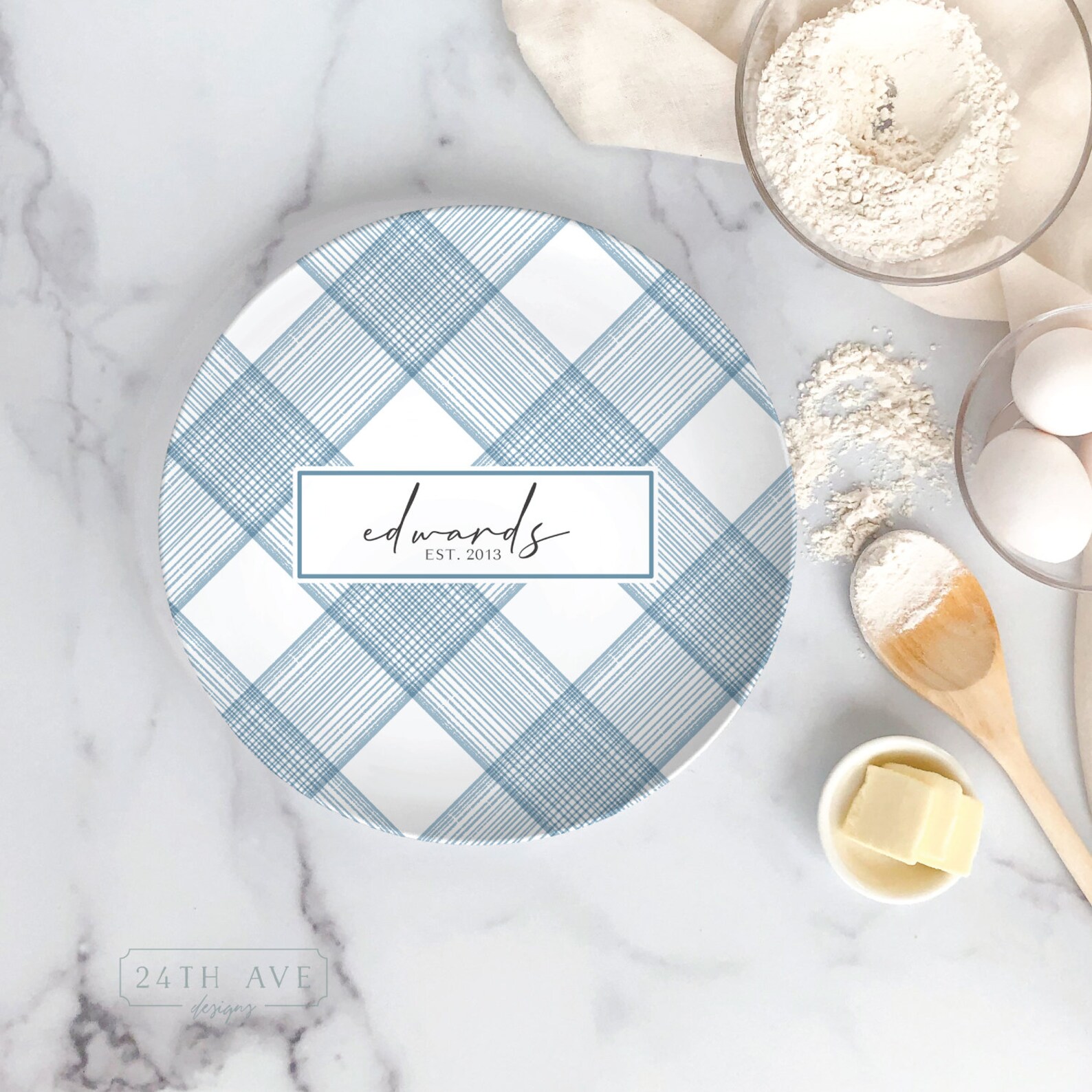 Last Name Gift Family Name Plate With Established Date - Etsy