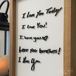 Framed "i Love You" Handwriting, I Love You Sign, 11x14 I Love You Sign ...