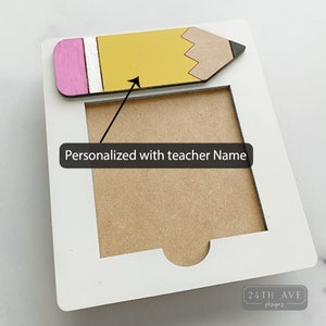 Teacher Post It Note Holder With Note Pad, Personalized Post It ...
