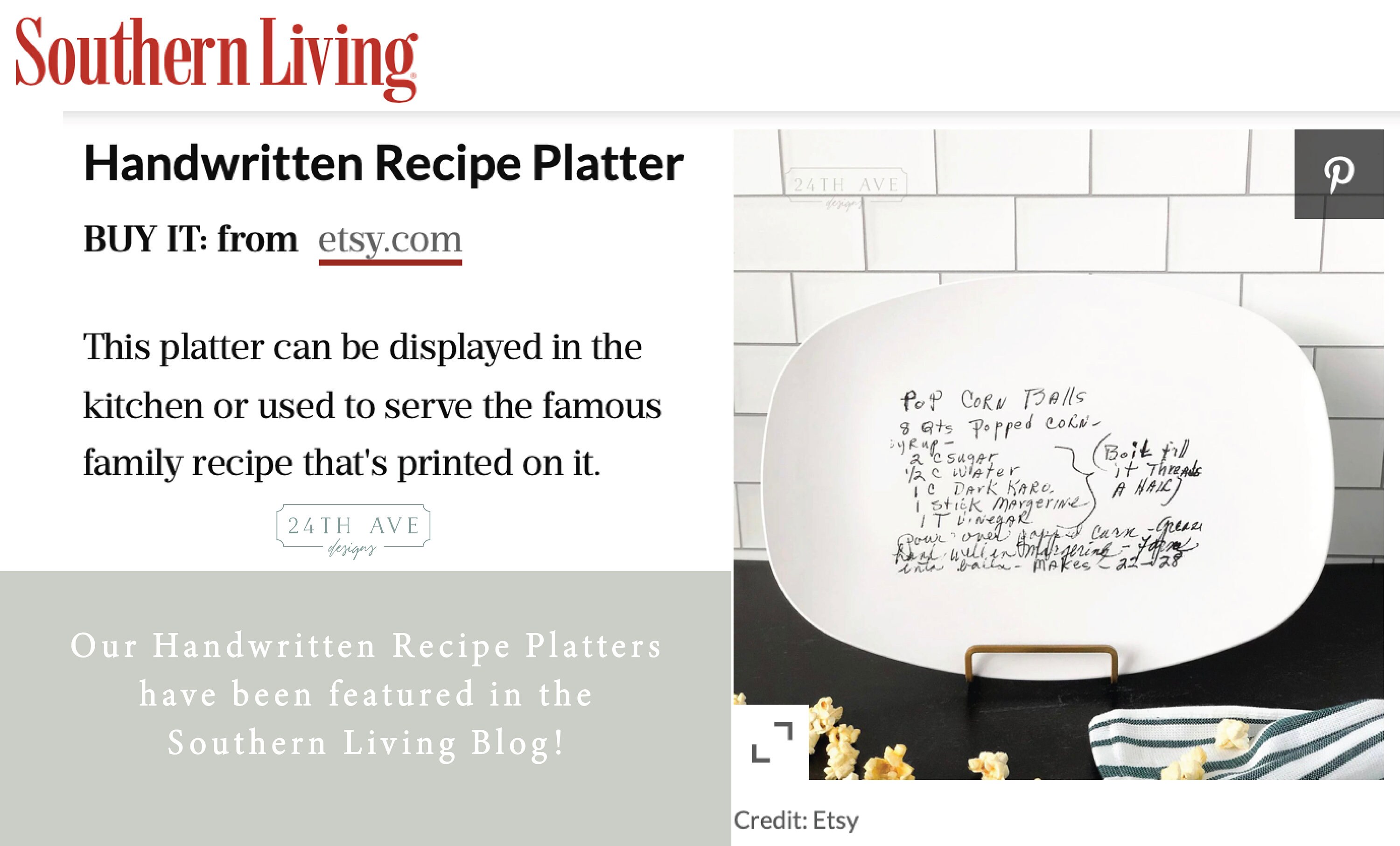 Handwritten Recipe Platter Recipe Plate Recipe on Platter - Etsy