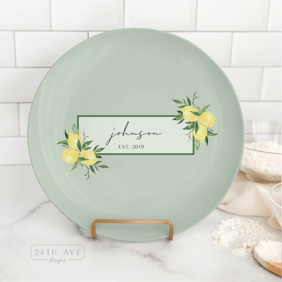 Last Name Gift Family Name Plate With Established Date | Etsy