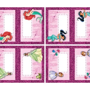 Food Table Labels - Children's Favorite Disney Princesses **newly Added ...