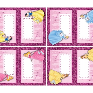 Food Table Labels - Children's Favorite Disney Princesses **newly Added ...
