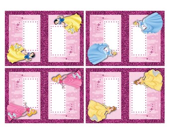 Food Table Labels Children's Favorite Disney Characters - Etsy