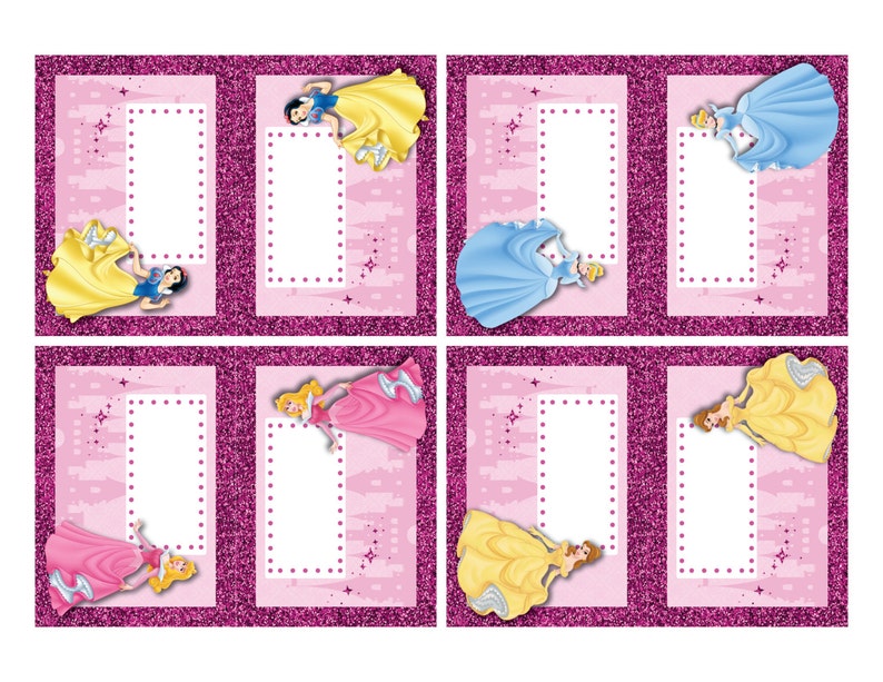 Food Table Labels - Children's Favorite Disney Princesses **newly Added ...