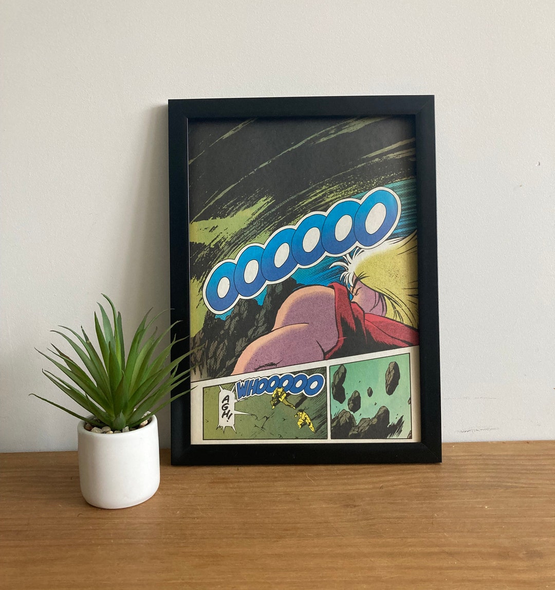 Ken Frame Street Fighter Poster, Framed Comic, Wall Decor Man Cave ...