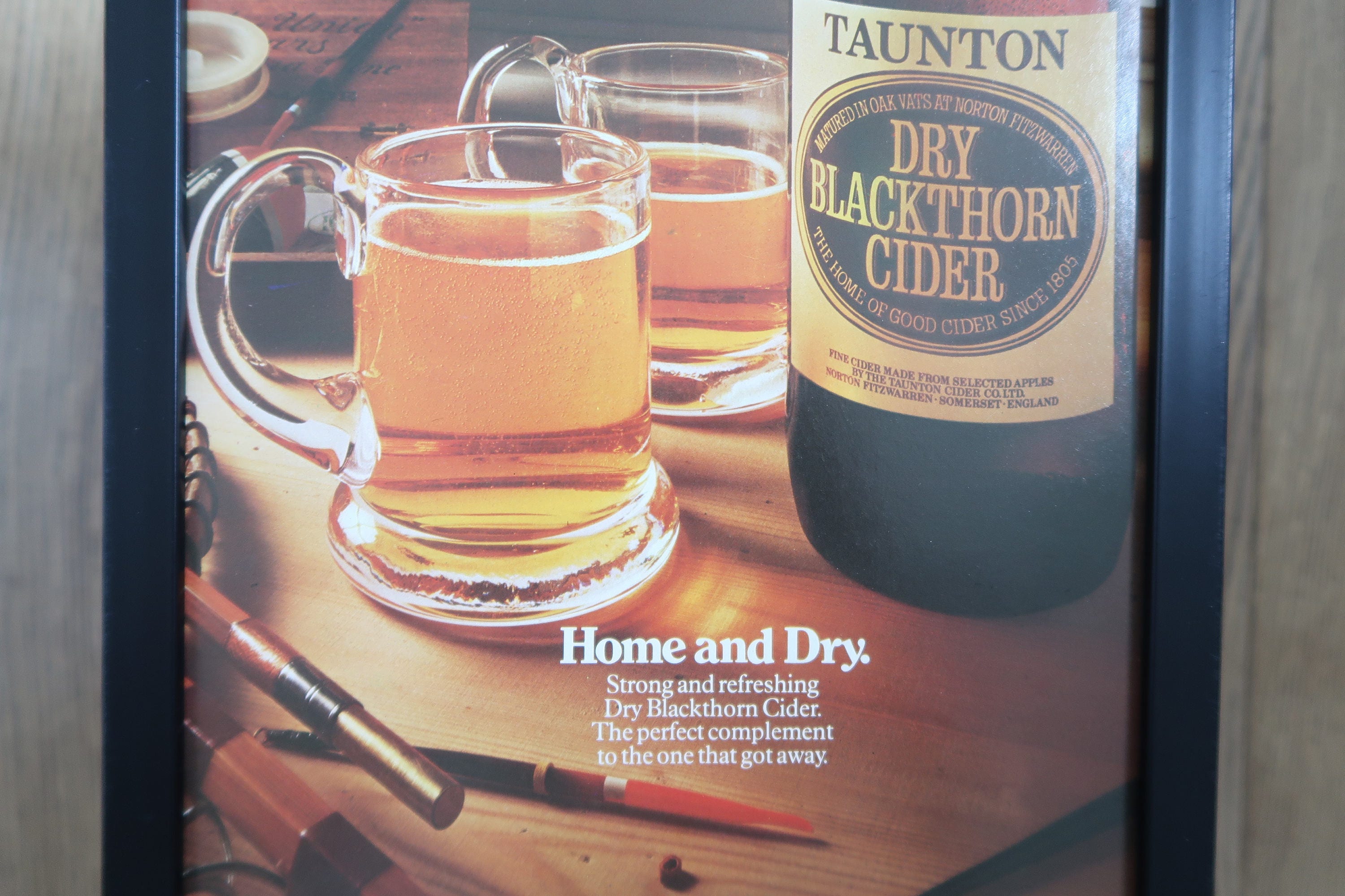 Vintage Taunton Cider Framed Advert Old Fashioned Poster | Etsy UK