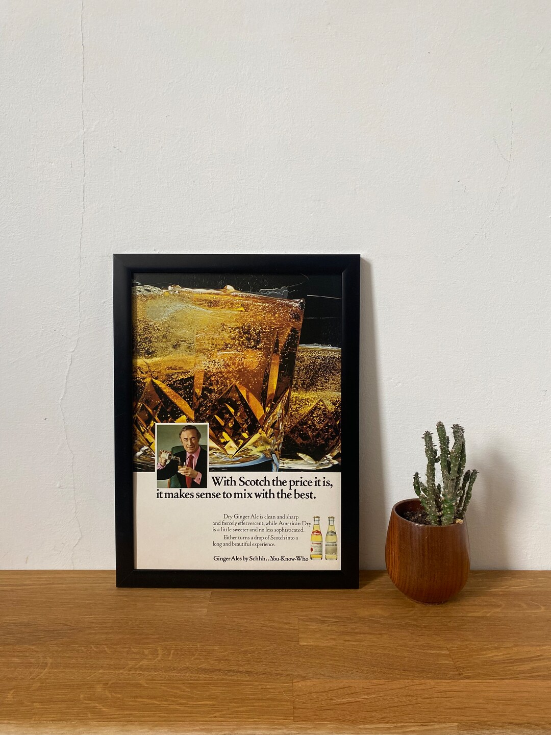 Schweppes Advert Poster, Vintage Drinks Advertisement, Framed 1970s ...