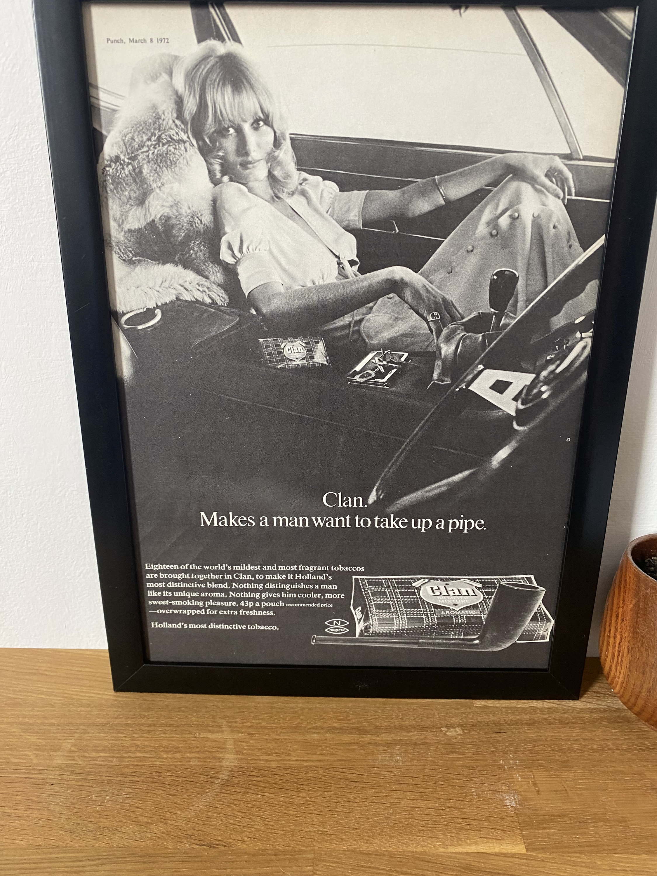 Vintage Clan Pipe Tobacco Advert Framed Old Fashioned - Etsy