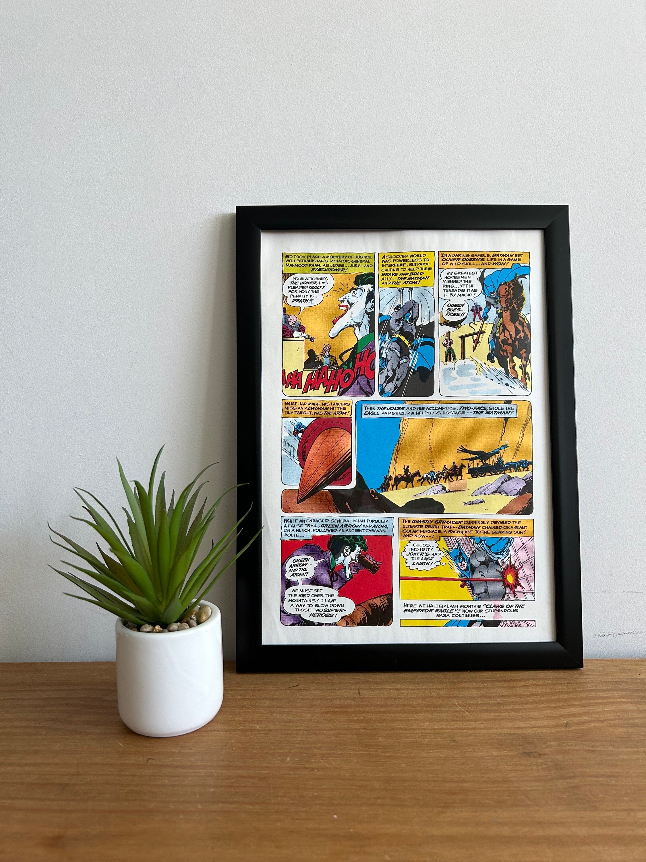 Batman Joker Comic Frame Retro Vintage 1980's Magazine - Etsy