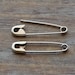 1 Inch Safety Pin Jewelry Sterling Silver Safety Pin Earrings Handmade ...
