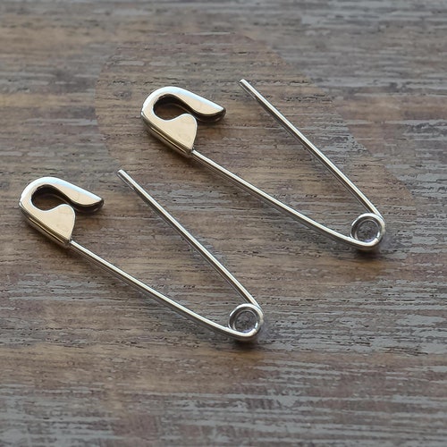 Sterling Silver Safety Pin Necklace Solidarity Charm Jewelry - Etsy