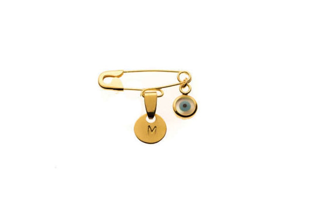Gold Evil Eye Safety Pin Baby Shower Gift Baby Safety Pin - Etsy
