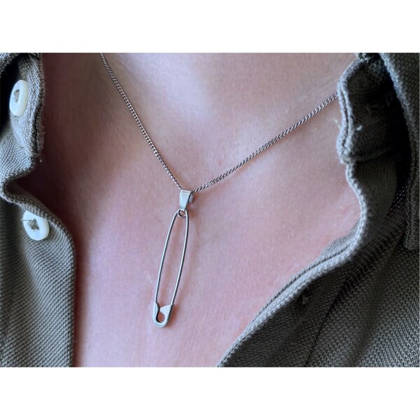 Safety Pin Necklace - Shop Online - Etsy