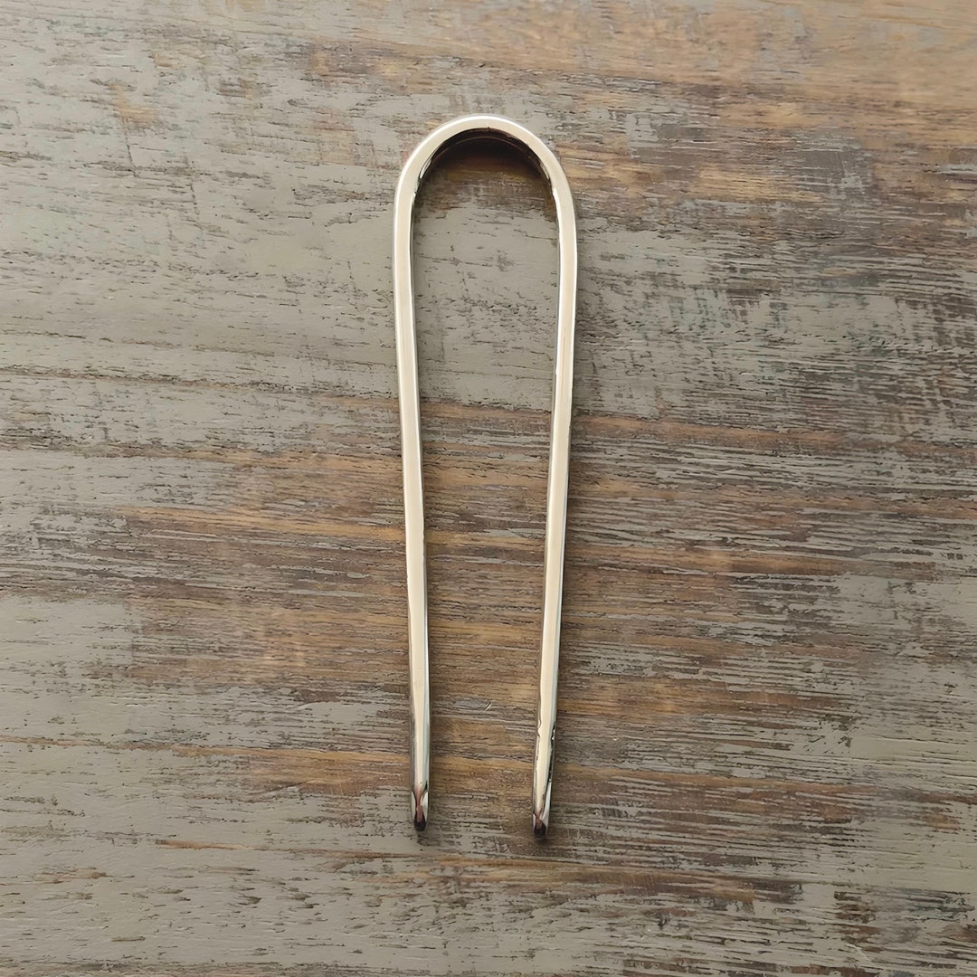 Large Silver Hair Pin, Silver French Hair Pin, Sterling Silver Bun ...