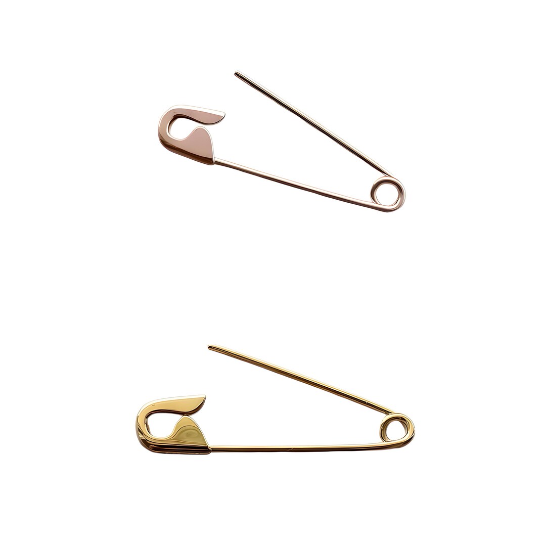 1'' Silver Safety Pin Mix and Match Colour Earrings - Etsy