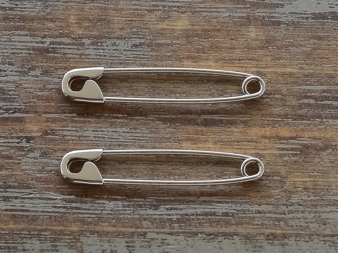 1.25'' Solid Sterling Silver Safety Brooch Solidarity Pins - Etsy