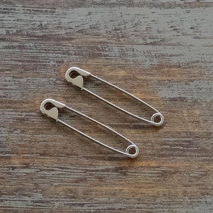 Silver Safety Pins,safety Pin Jewelry,sterling Silver,safety Pins ...