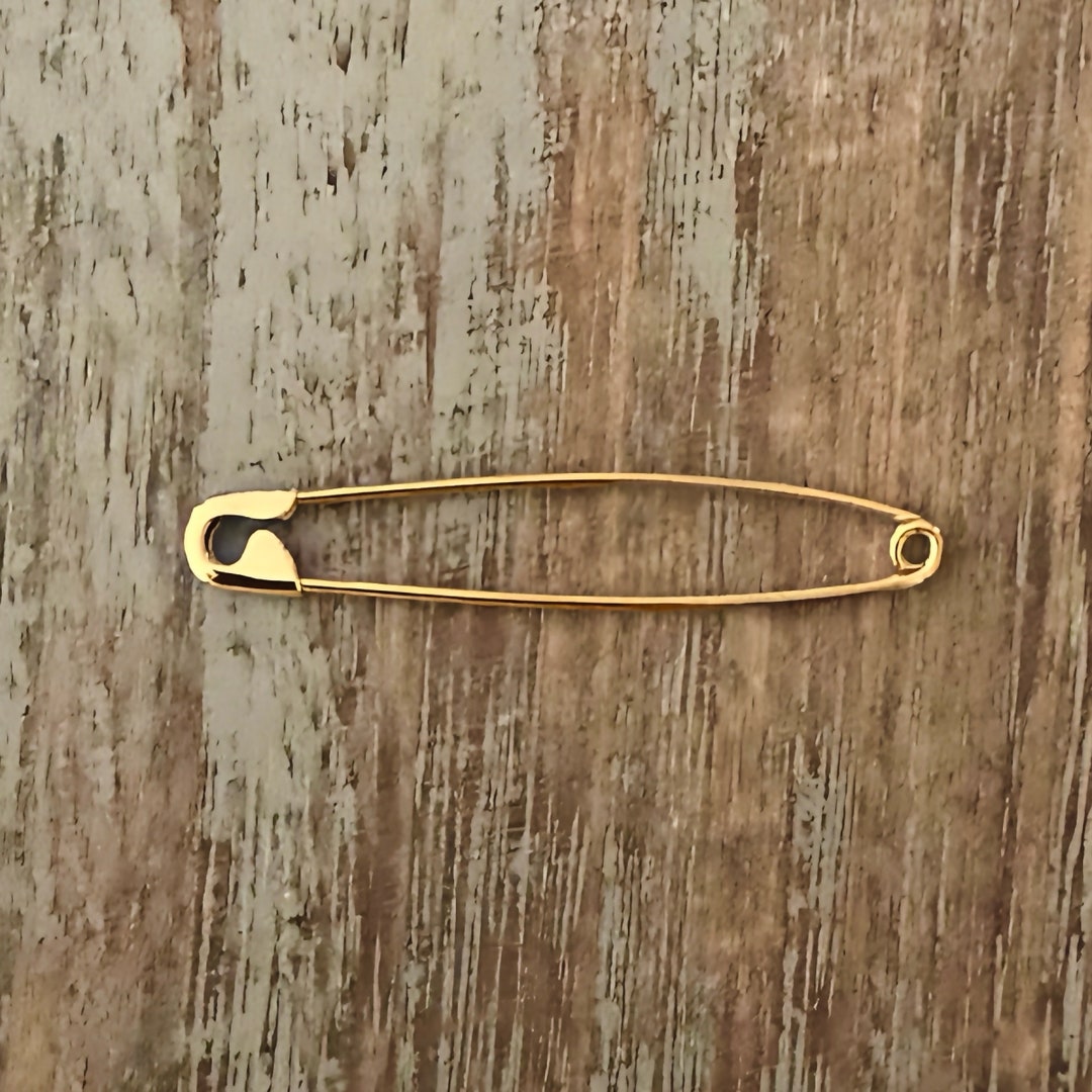 Safety Pin Sterling Silver Punk Piercing Hoop Earring Minimalist ...