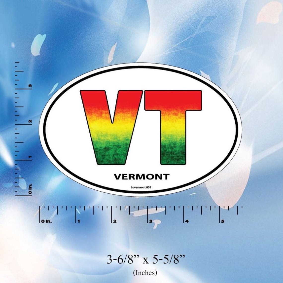 VT Rasta Euro Round Stickers // Vermont Digital Printed Bumper - Etsy ...