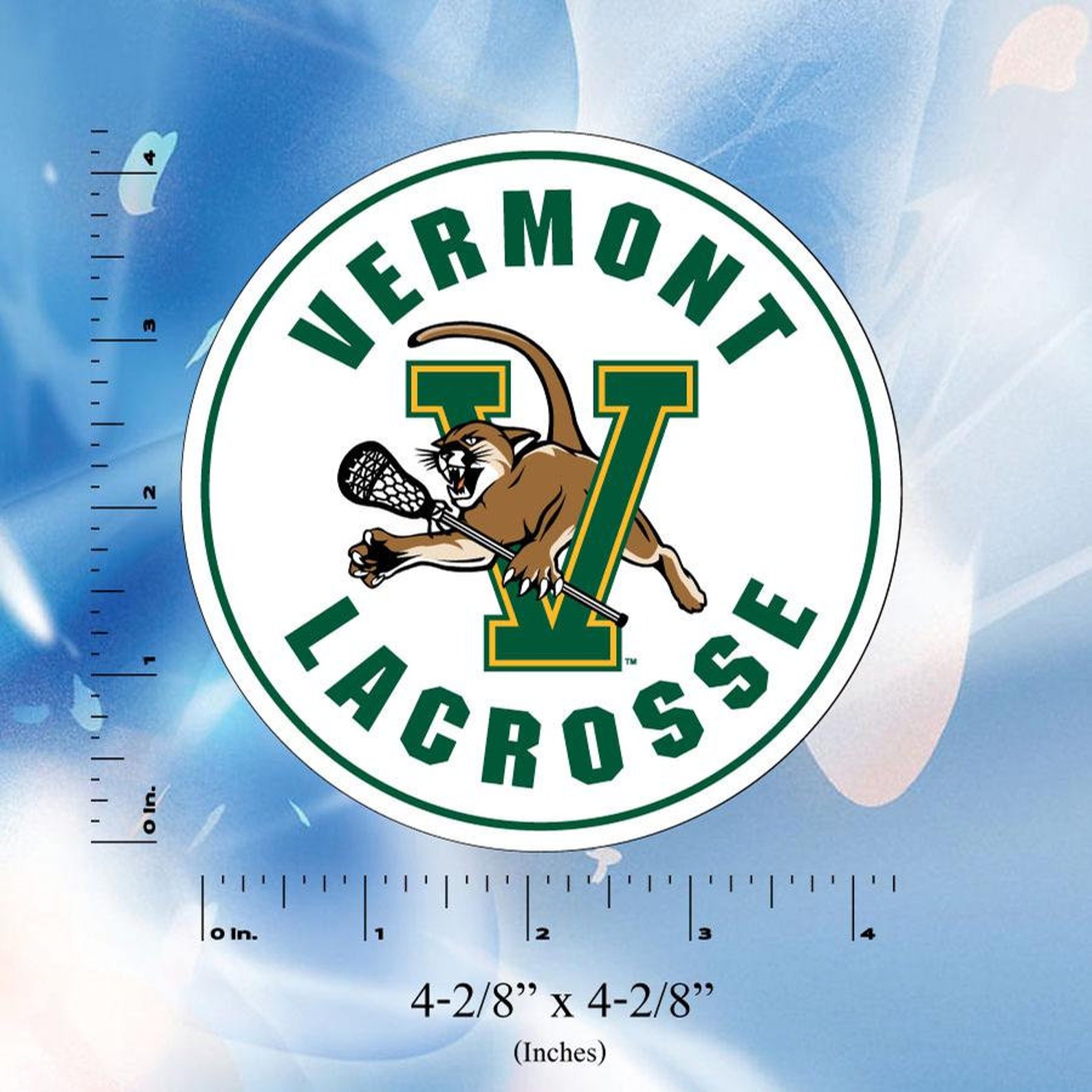 Vermont Lacrosse Sticker // UVM // University of Vermont // - Etsy