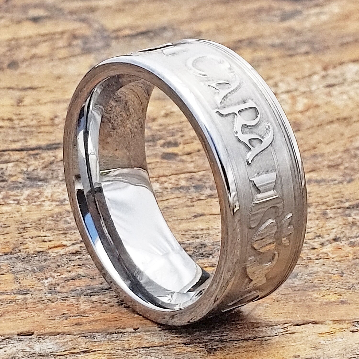 Soul Mate Ring Tungsten Claddagh Ring Celtic Wedding Band - Etsy Canada